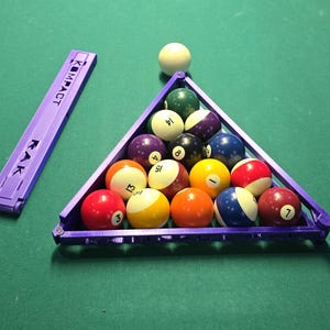 8 and 9 Ball Foldable Pool Ball Rack - Foldable Pool Triangle - 3D ...