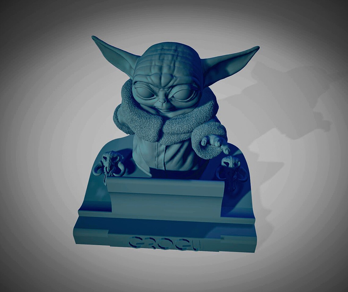 Grogu Phone Stand, STL File Ready to Print. - This is a Digital File ...