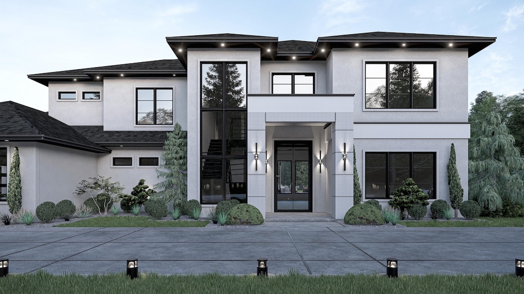 Modern House Stl Digital File. 3D Model of the House - Etsy