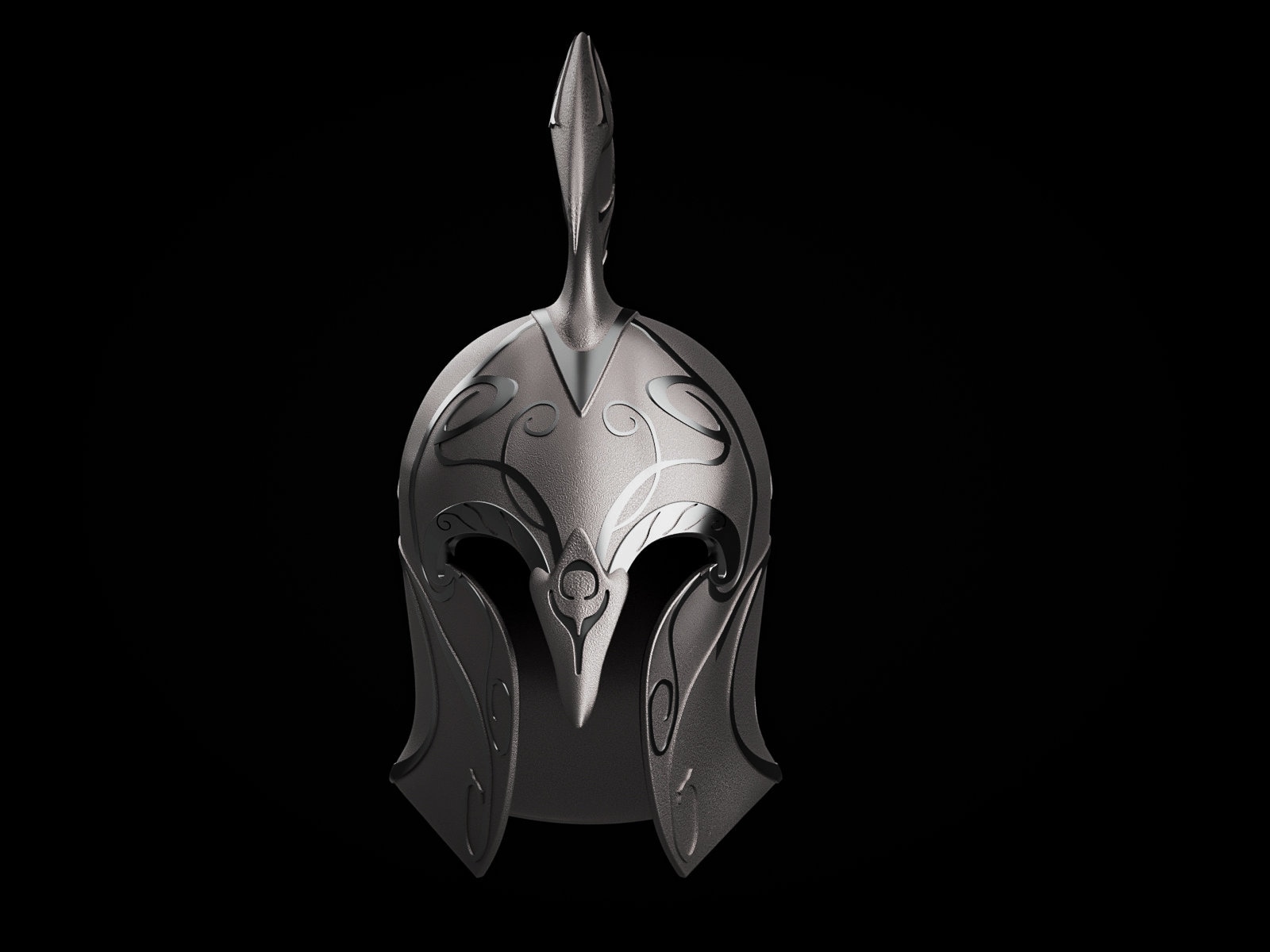 High Elven Warrior Helmet - Lord of the Rings STL File. Ready to Print ...
