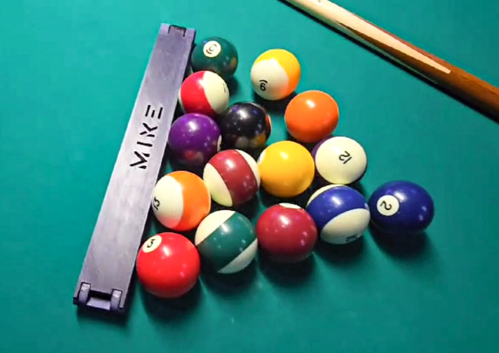 Foldable Pool Ball Rack Foldable Pool Triangle 3D Printed Customizable ...