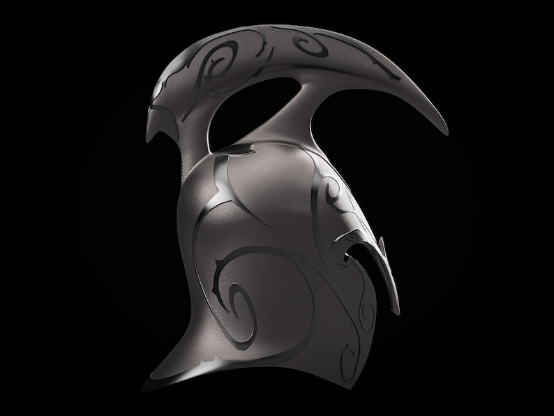 High Elven Warrior Helmet - Lord of the Rings STL File. Ready to Print ...