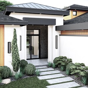Modern House #2 - Stl Digital File. 3D Model of the House - Etsy