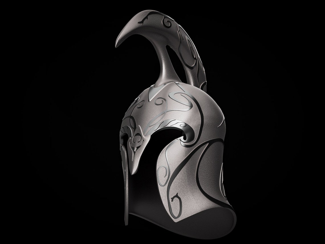 High Elven Warrior Helmet - Lord of the Rings STL File. Ready to Print ...