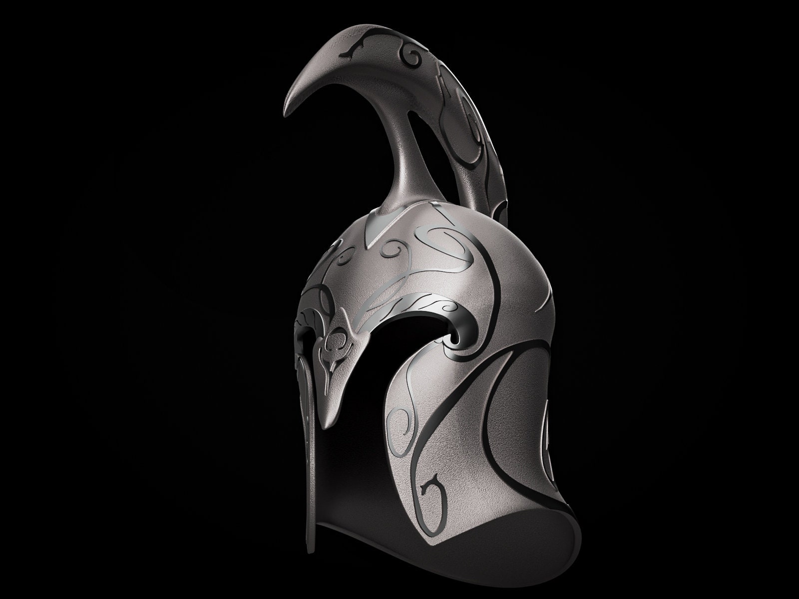 High Elven Warrior Helmet - Lord of the Rings STL File. Ready to Print ...