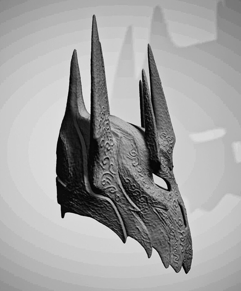 Lord of the Rigns Sauron Helmet Stl File Ready to Print - Etsy Canada