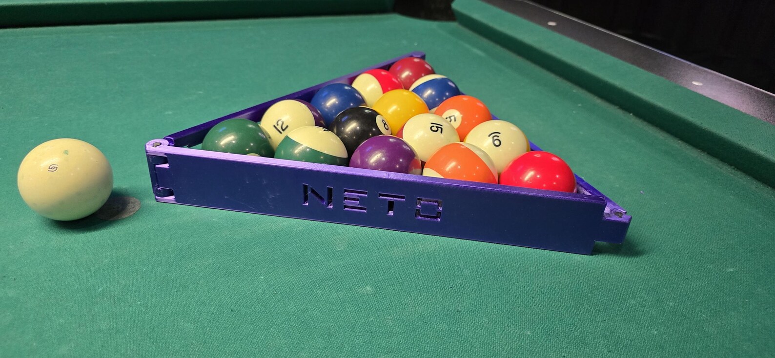 8 and 9 Ball Foldable Pool Ball Rack - Foldable Pool Triangle - 3D ...