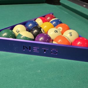 8 and 9 Ball Foldable Pool Ball Rack - Foldable Pool Triangle - 3D ...