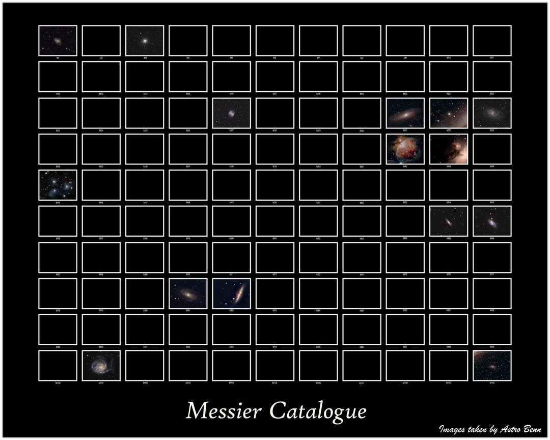 Create Your Own Messier Catalog Photoshop Template - Etsy
