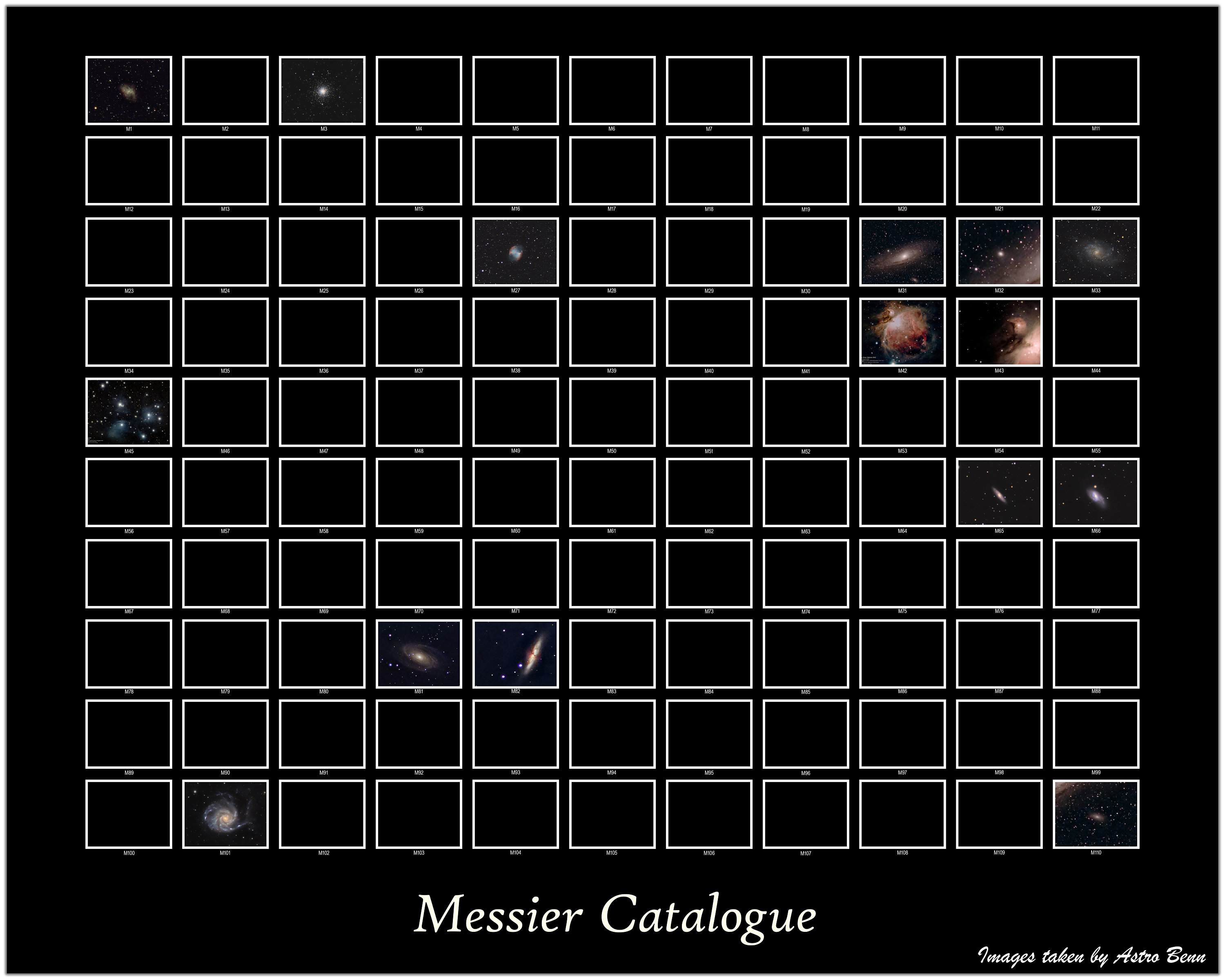 Create Your Own Messier Catalog Photoshop Template - Etsy