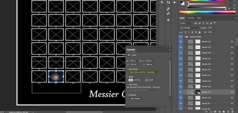 Create Your Own Messier Catalog Photoshop Template - Etsy