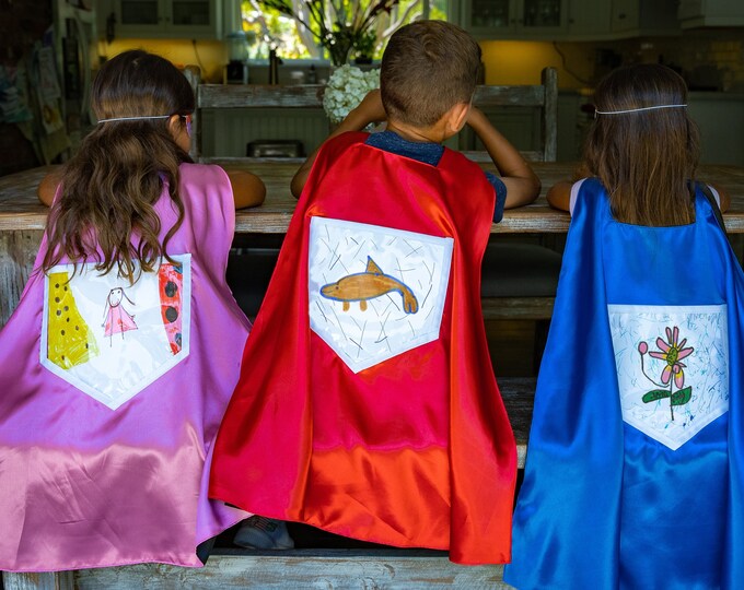 Superhero Cape and Mask for Kids, DIY Children Capes, Superhero Party ...