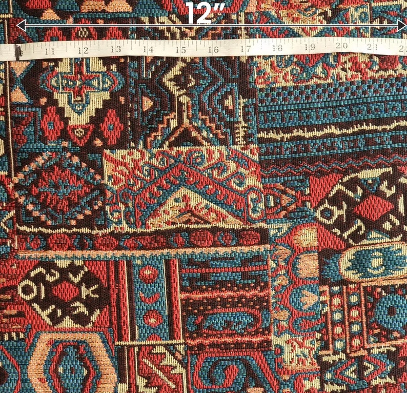 Kilim Upholstery Fabric, 56 Width, Turkish Design, Cushion Covers,table ...