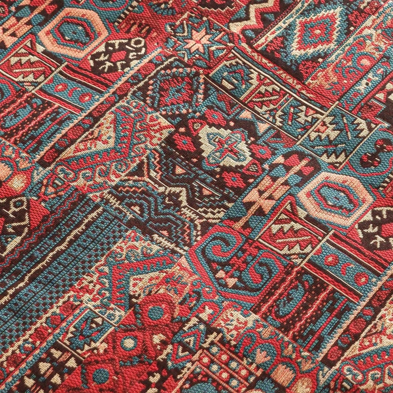 Kilim Upholstery Fabric, 56 Width, Turkish Design, Cushion Covers,table ...