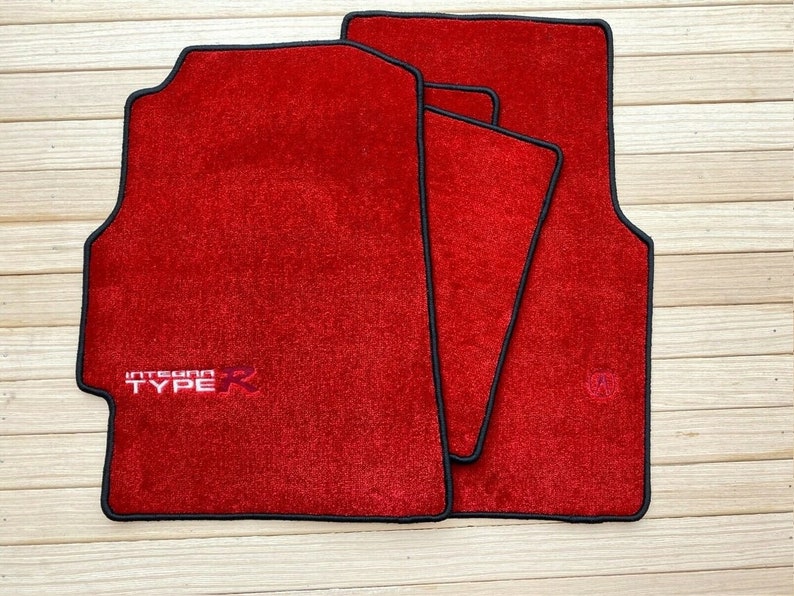 For Honda Acura Integra DC2 Type R Coupe Floor Mats Carpet RED Set Of4 ...