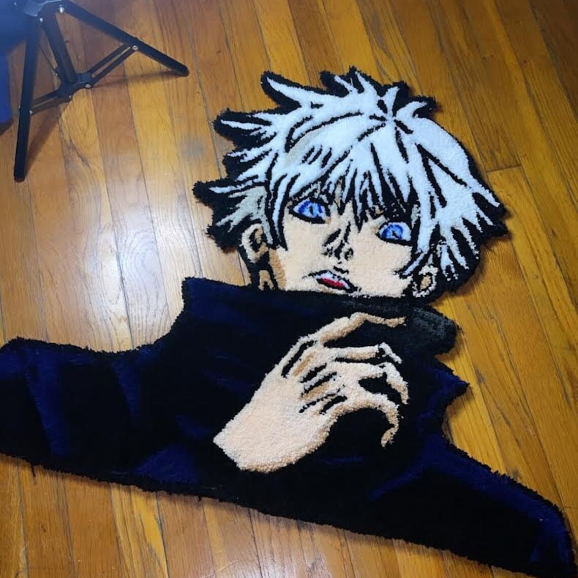 Satoru Gojo Tufted Rug Anime Rug JJK Anime Handmade Rug Custom Rug Home ...