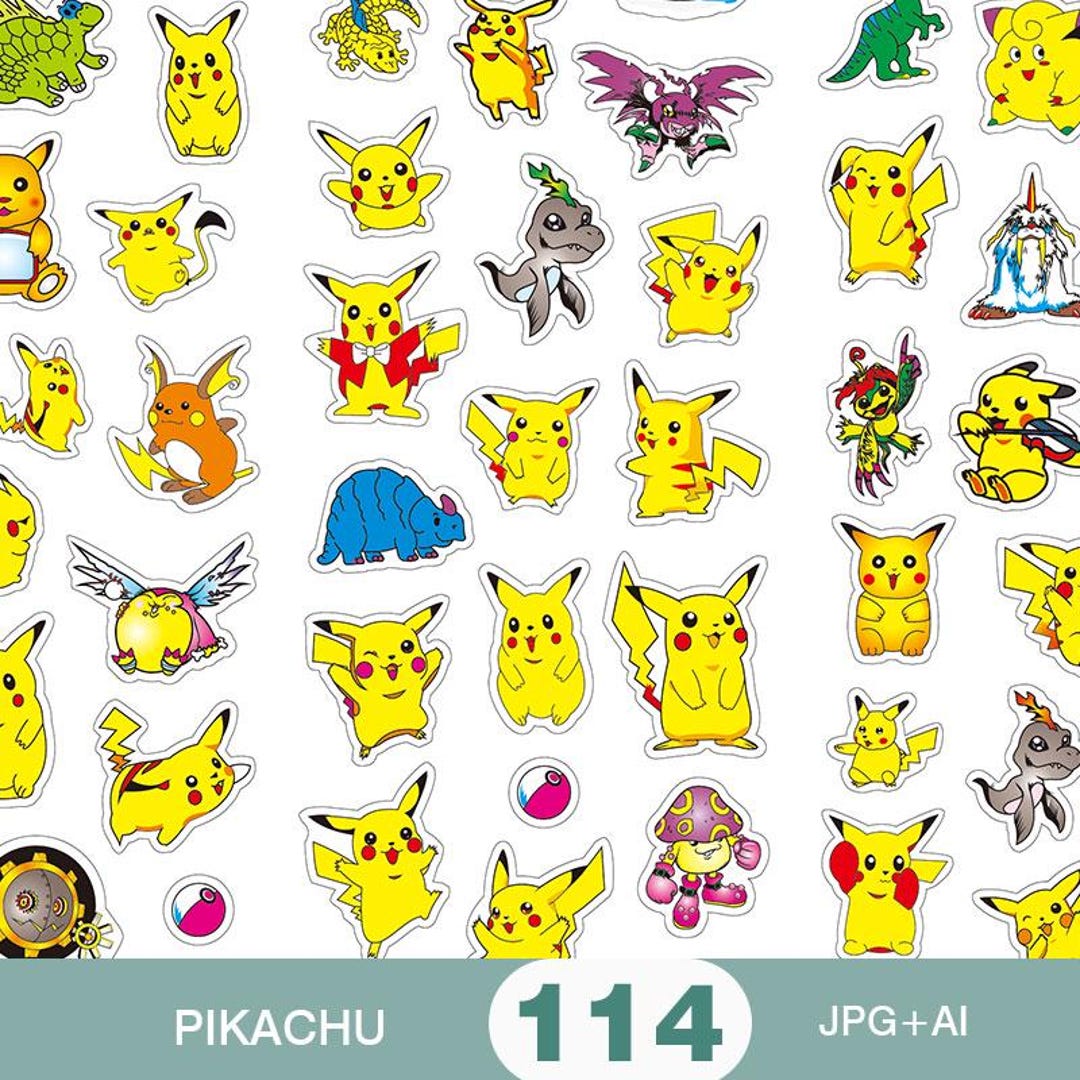 114 Pokemon SVG Bundle, Pokemon Font Svg, Pikachu Svg Files for Cricut ...
