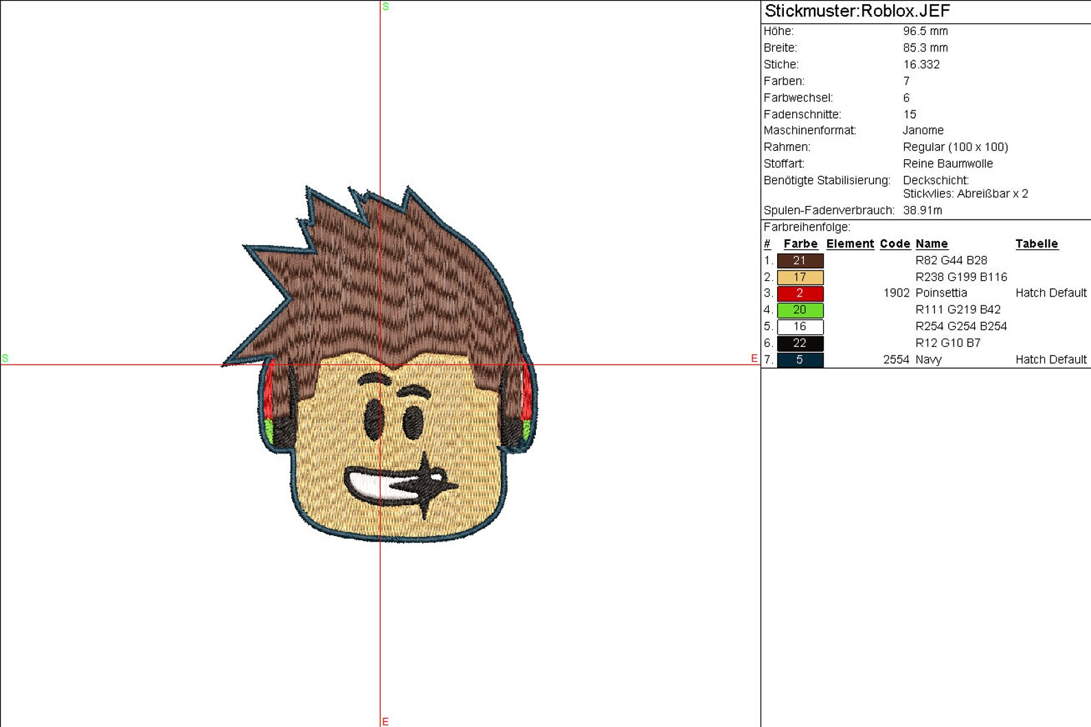 Roblox Embroidery File Patch Pes Vp3 Dst Jef Xxx - Etsy Australia