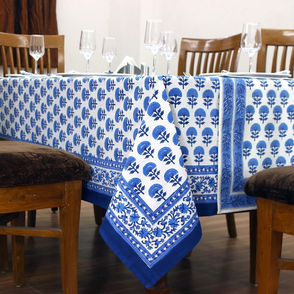 Blue Table Cloth - Etsy