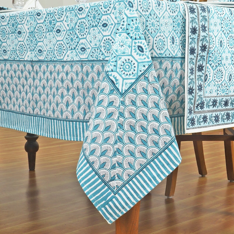 Turquoise Tablecloth - Etsy
