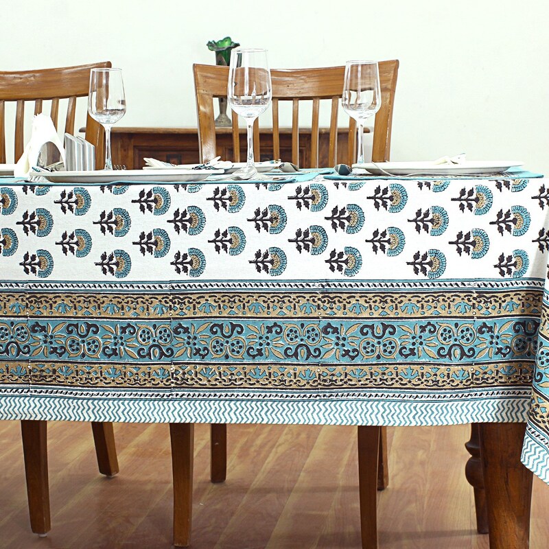 Block Print Tablecloth - Etsy