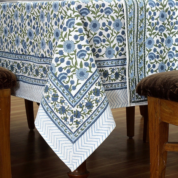 Blue Table Cloth - Etsy