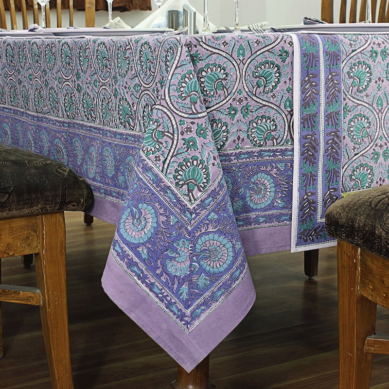 Purple Tablecloth - Etsy