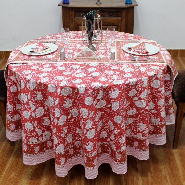Red Table Cloth - Etsy