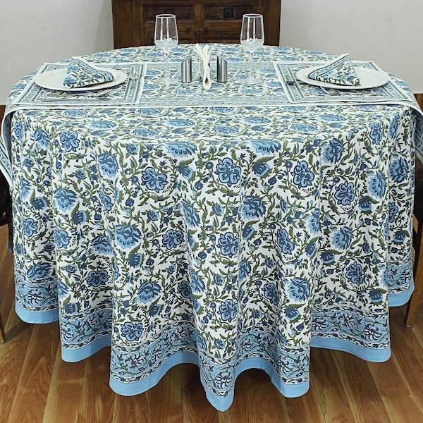Blue Table Cloth - Etsy