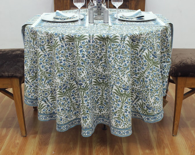 Striped Linen Round Tablecloth, Stripy Circle Table Cloth, Linen Table ...