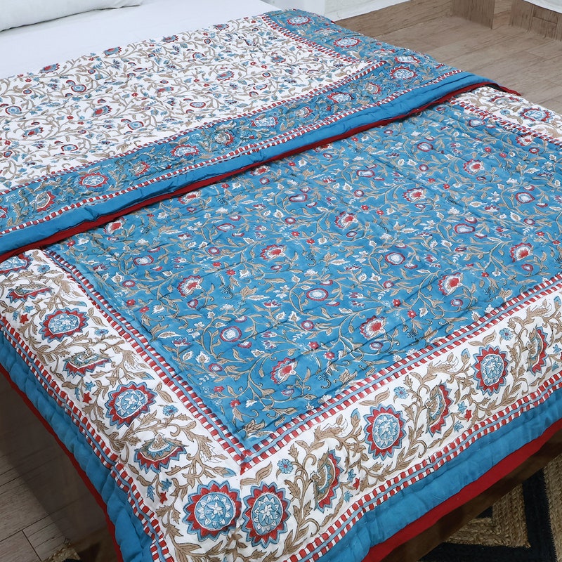 Indian Cotton Quilt - Etsy