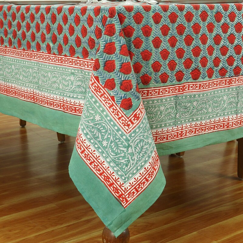 Turquoise Tablecloth - Etsy