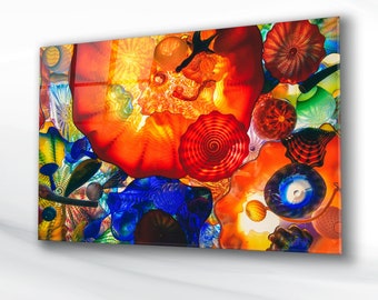 Large Glass Wall Art - Etsy