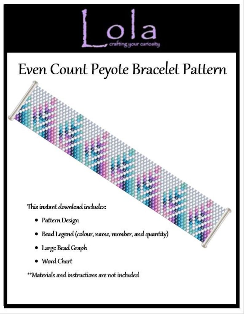 Even Count Peyote Bracelet - Design - Etsy