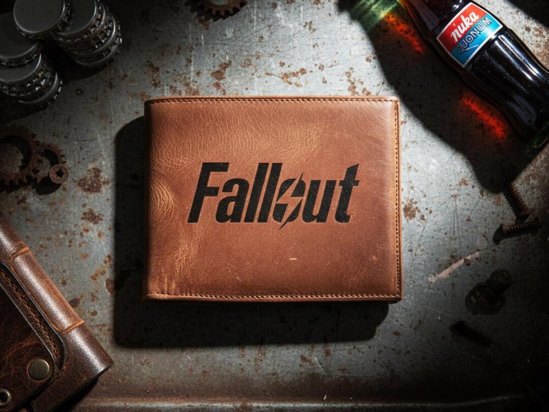 Fallout Leather Wallet, Personalized Chrismas Gift, Gift for Boyfriend ...