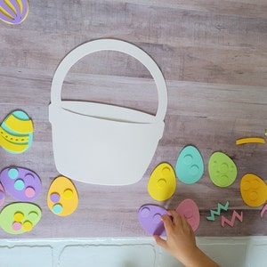 Personalized Easter Egg Basket Craft Kids Craft Easter Activity Spring ...