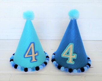 4th Birthday Party Hat - Etsy