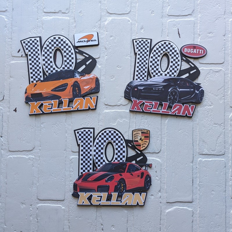 Race Car 3d Cake Topper - Etsy