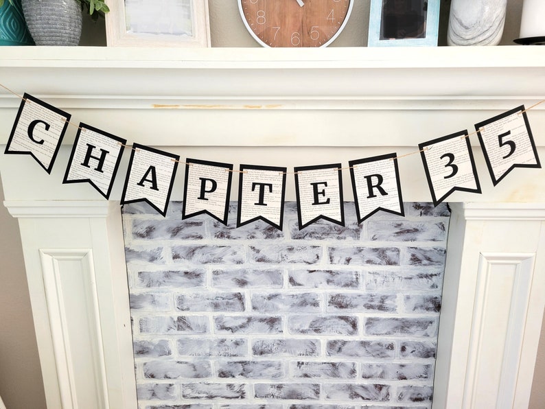 Custom Book Themed Birthday Banner Next Chapter Banner - Etsy