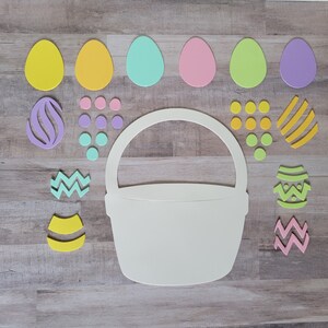 Personalized Easter Egg Basket Craft Kids Craft Easter Activity Spring ...