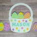 Personalized Easter Egg Basket Craft Kids Craft Easter Activity Spring ...