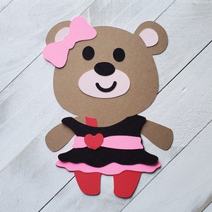 Valentine Teddy Bear DIY Craft Kids Craft Valentine Activity for Kids ...