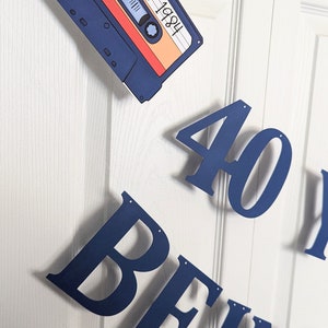 40th Birthday Banner | 40 Years of Awesome | 1984 Banner | 40th Party ...