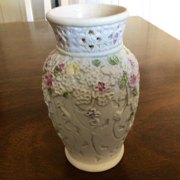 Vintage Rose Vase - Etsy