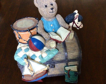 Teddy Bear Music Box - Etsy