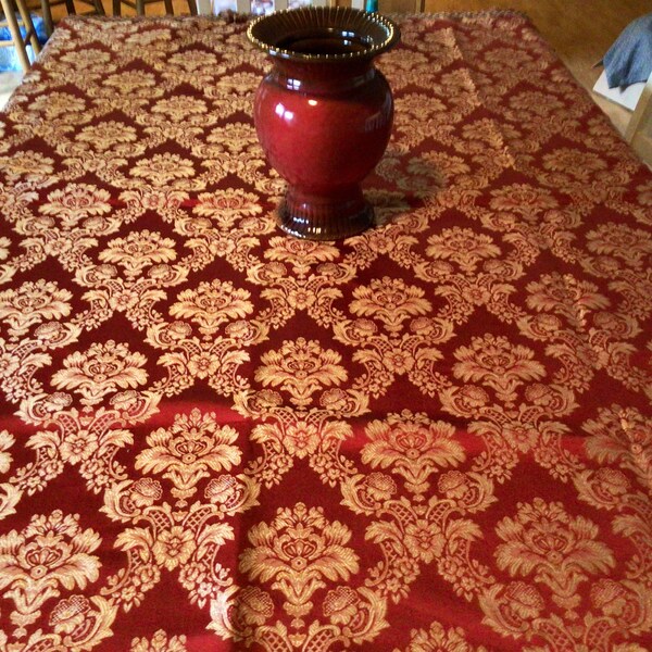 Red Table Cloth - Etsy