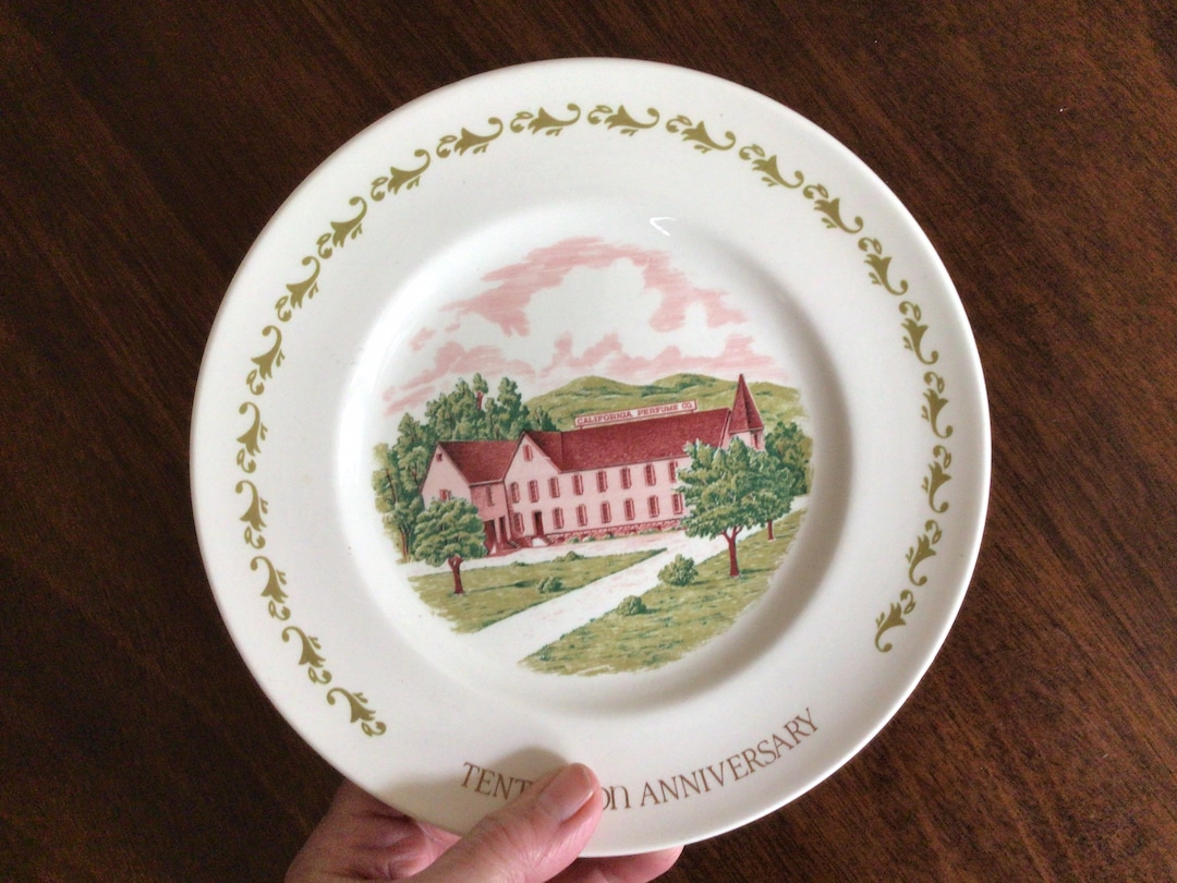 Vintage Avon Plate, Tenth Anniversary Avon Plate, Collectible Avon ...