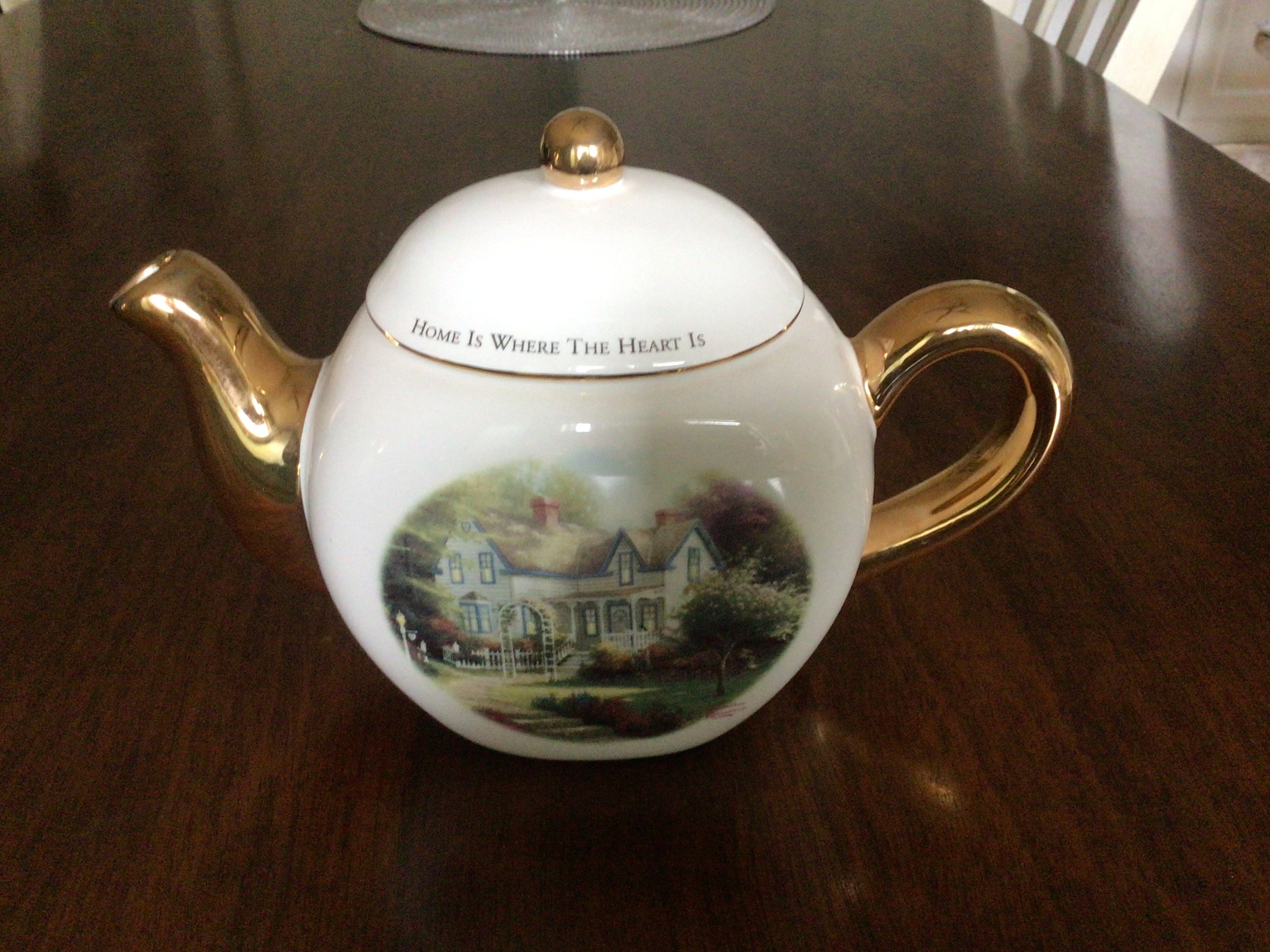 Vintage Thomas Kinkade Teapot Collectible Teapot Gift for - Etsy