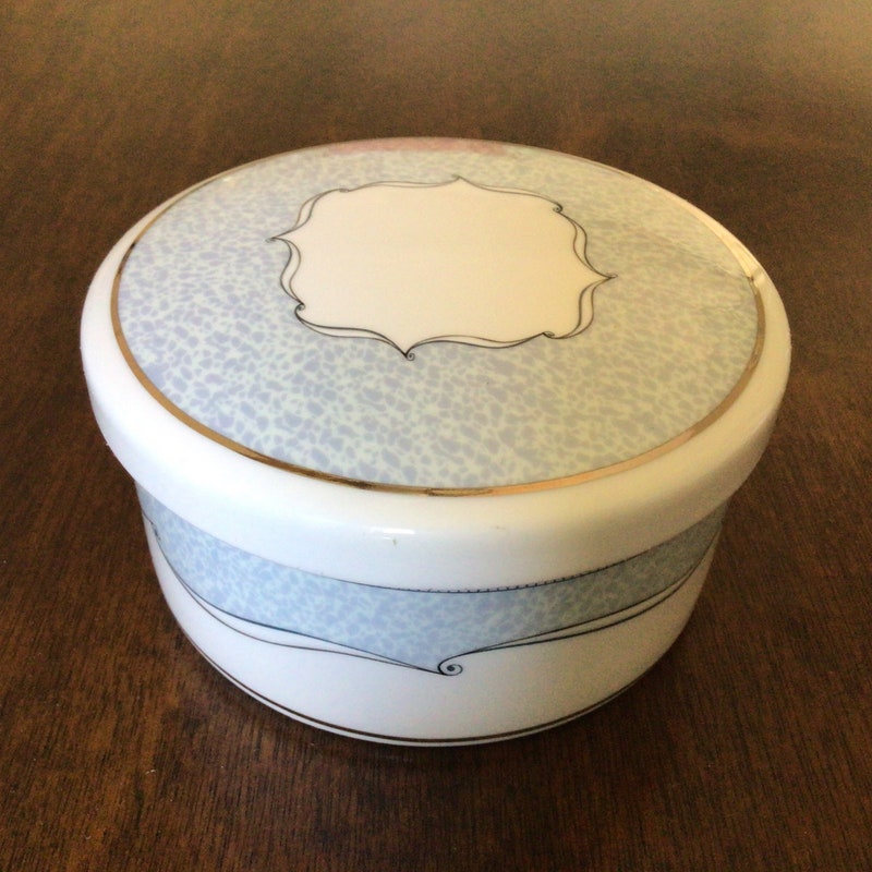 Porcelain Powder Box - Etsy