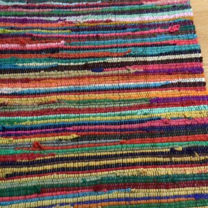 Beautiful Colorful Handmade Rug, Multi Colored Rug, Vintage Colorful ...